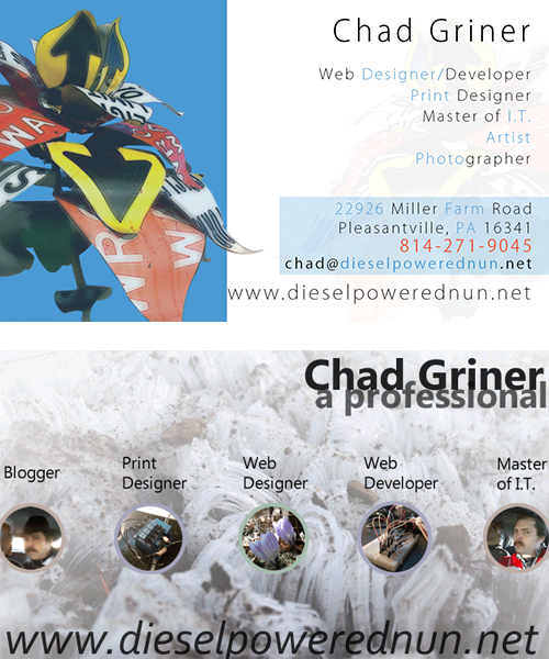 Chad Griner's Resume/Portfolio